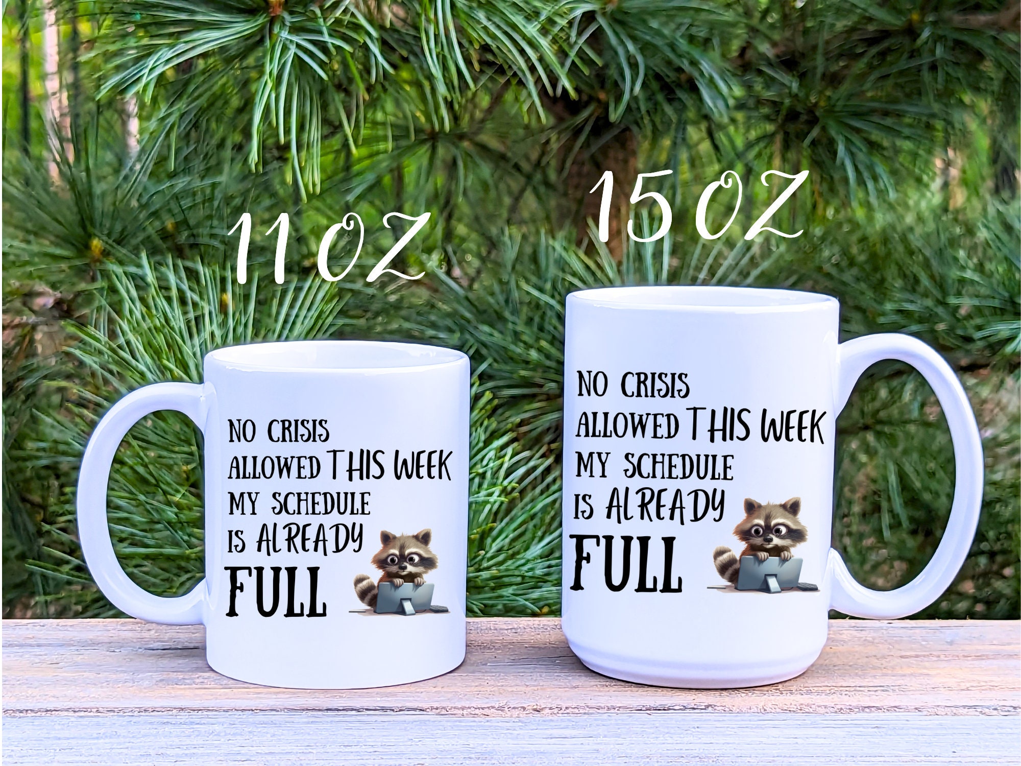 No Crisis This Week My Schedule is Already Full Funny Coffee Mug Funny ...