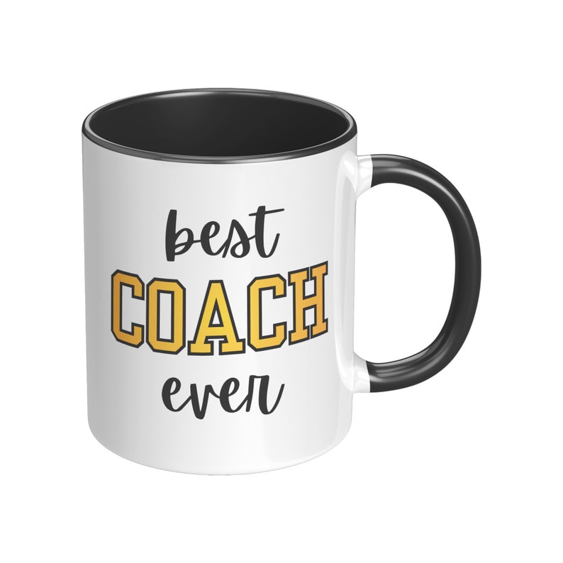 Best Coach Ever Coffee Mug Gift for Coach Gift for Dad Coach Mug Sports ...