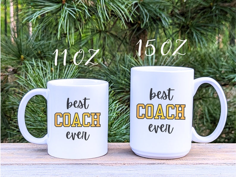 Best Coach Ever Coffee Mug Gift for Coach Gift for Dad Coach Mug Sports ...