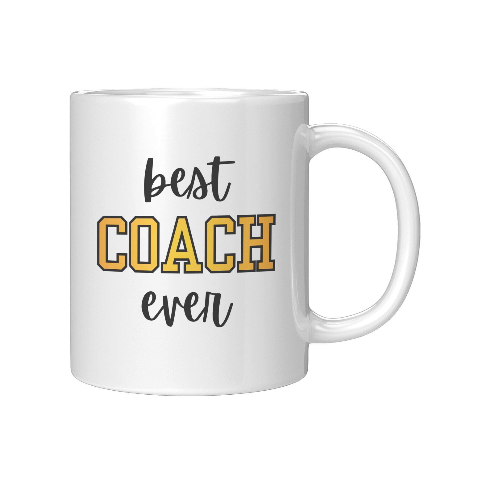 Best Coach Ever Coffee Mug Gift for Coach Gift for Dad Coach Mug Sports ...