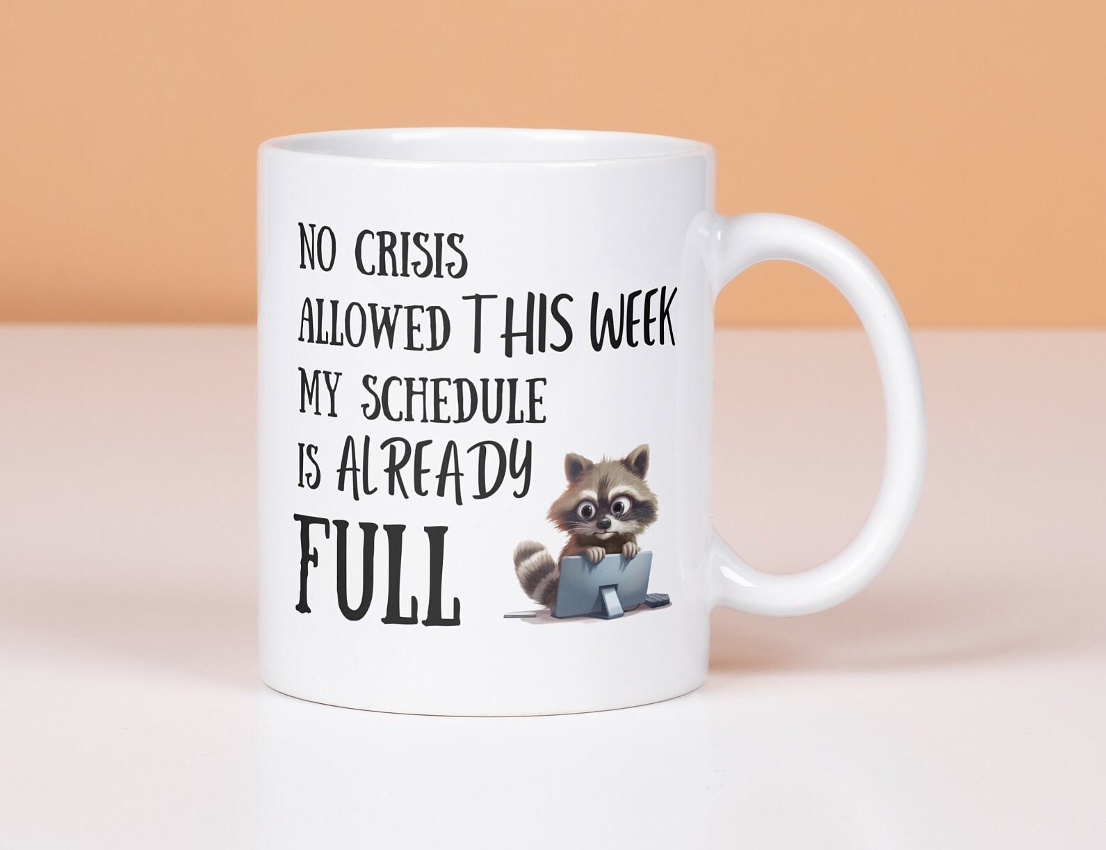 No Crisis This Week My Schedule is Already Full Funny Coffee Mug Funny ...