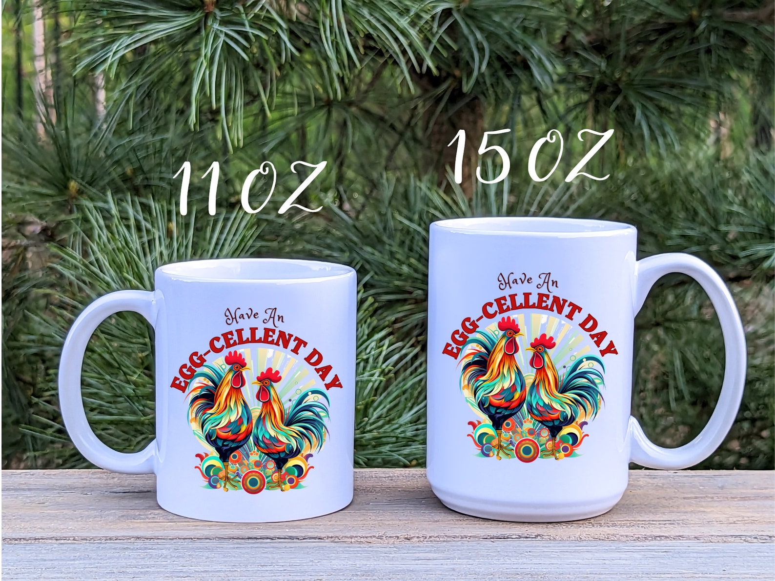 Have an Egg-cellent Day | Funny Rooster Mug Hen Coffee Mug Gift Idea ...