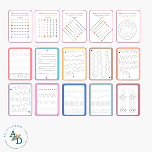 Workbook Bundle (letters, Lines, Numbers and Shapes) - Etsy