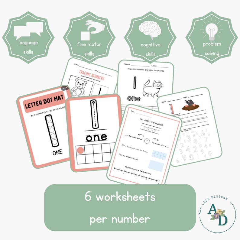 Workbook Bundle (letters, Lines, Numbers and Shapes) - Etsy