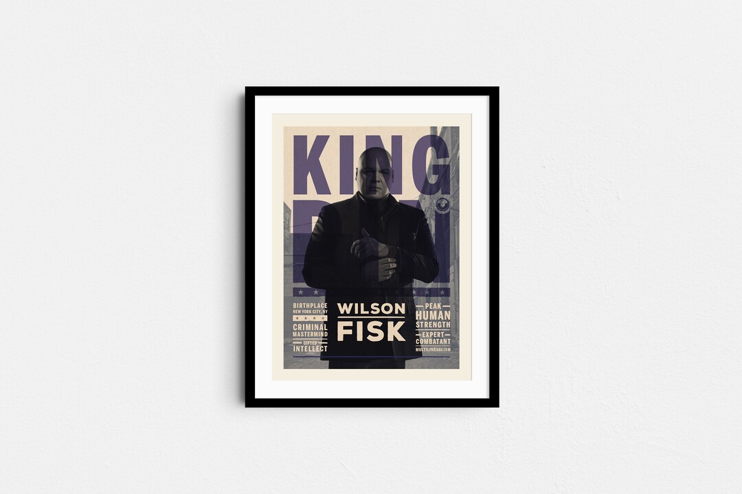 Kingpin Print Comic Book Style (12x16) In. - Etsy