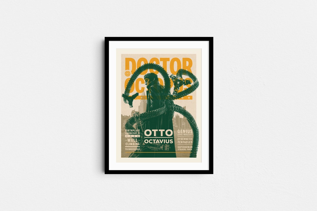 Doctor Octopus Print Comic Book Style (12x16) In. - Etsy
