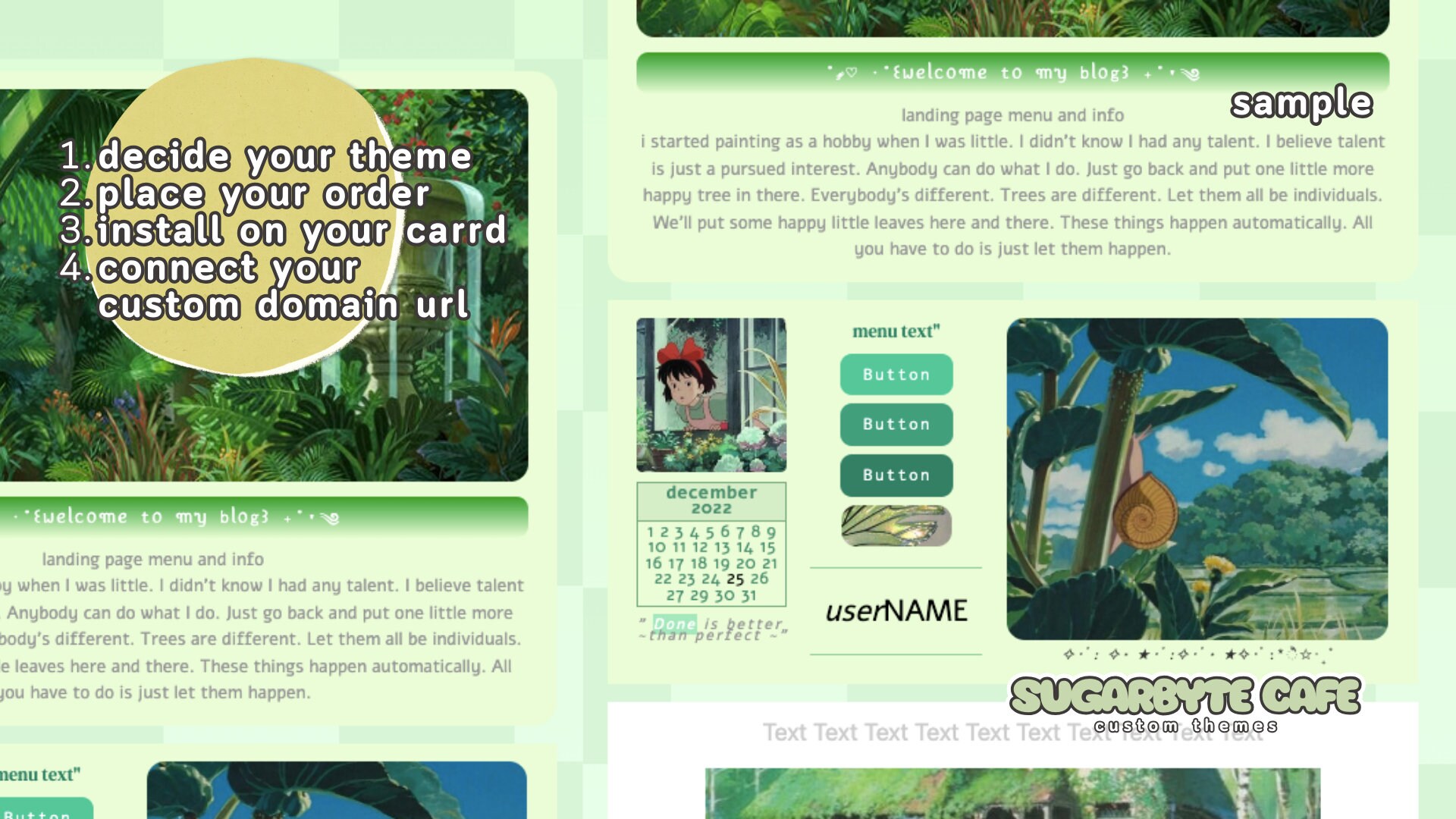 Custom Aesthetic Carrd Website Template Themes Layouts for Carrd.co ...