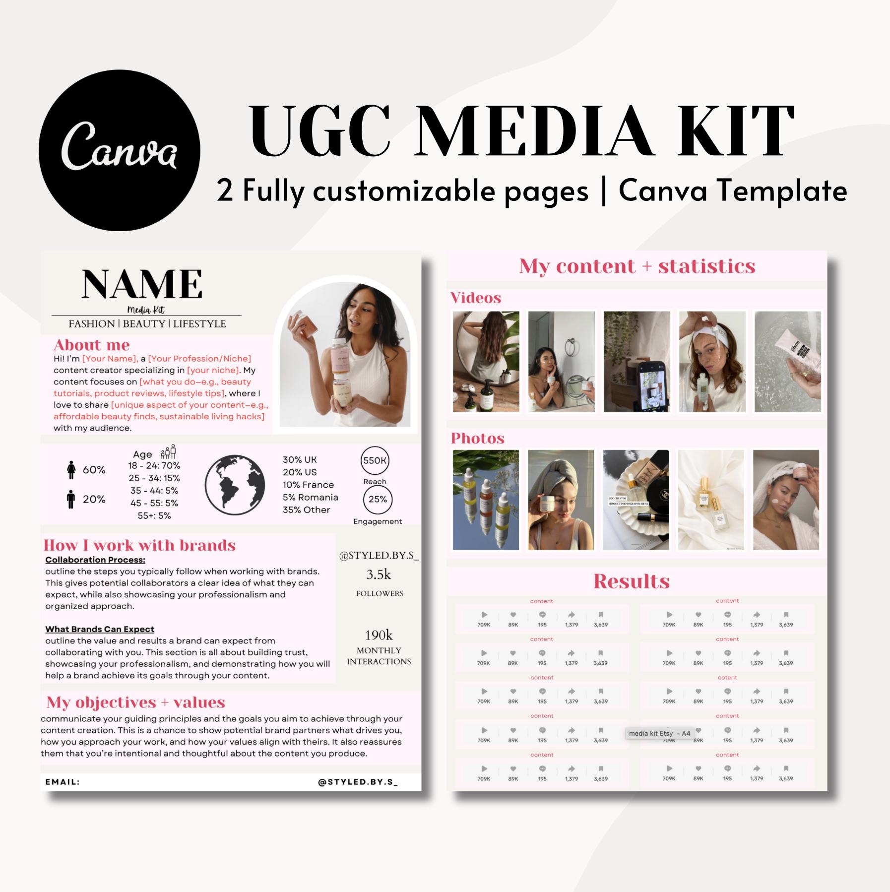 Full UGC Kit Everything You Need to Start UGC, Portfolio, Media Kit ...