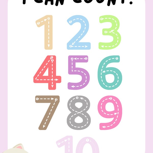 Classroom Number Signs - Etsy