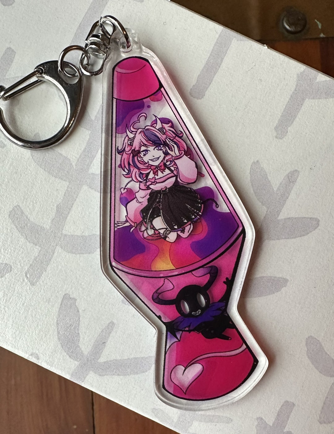 Ironmouse Lava Lamp 3.5 Acrylic Keychain - Etsy