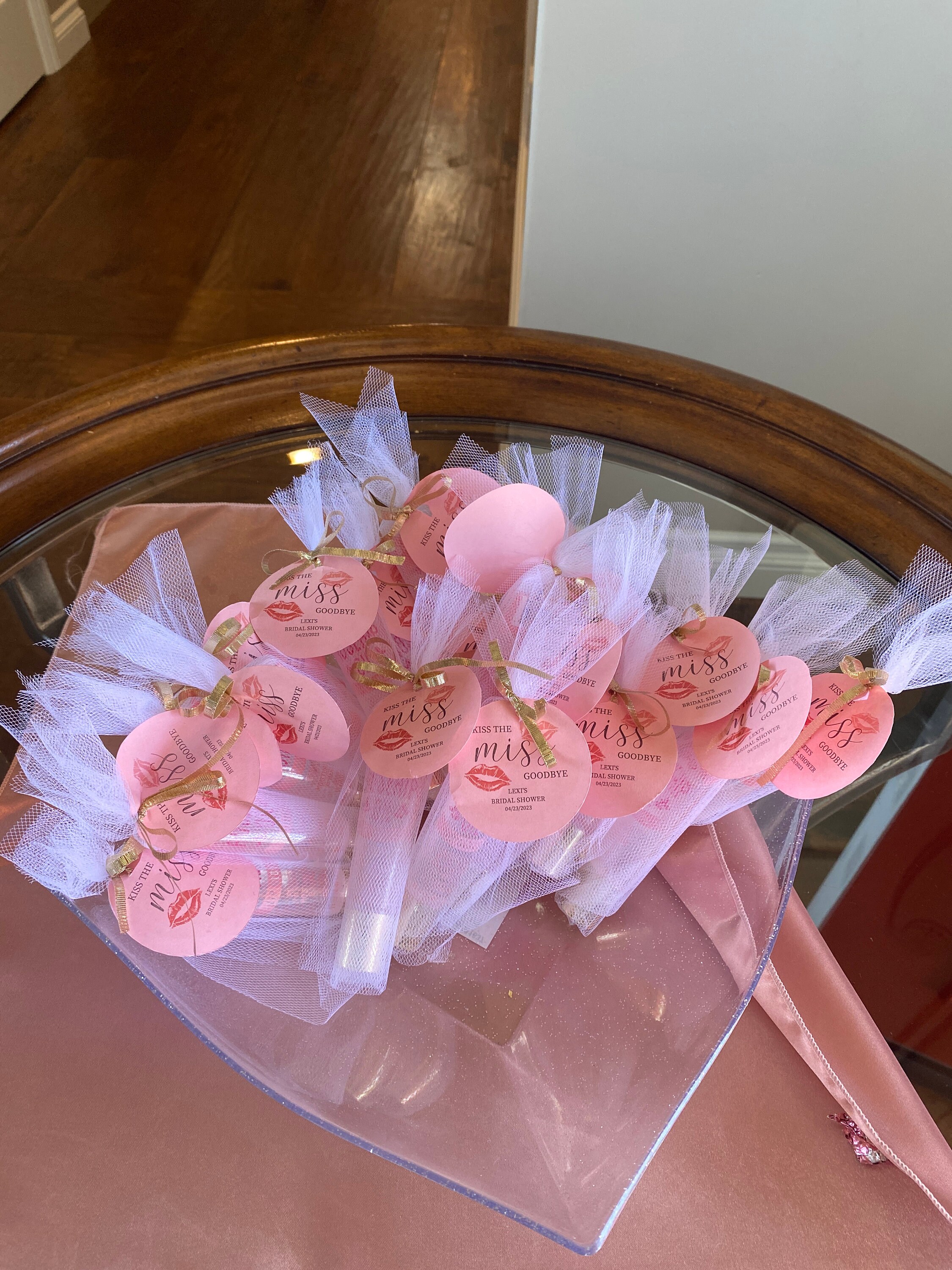 Kiss the Miss Goodbye Tag, Printable Labels for Bridal Shower Favors ...