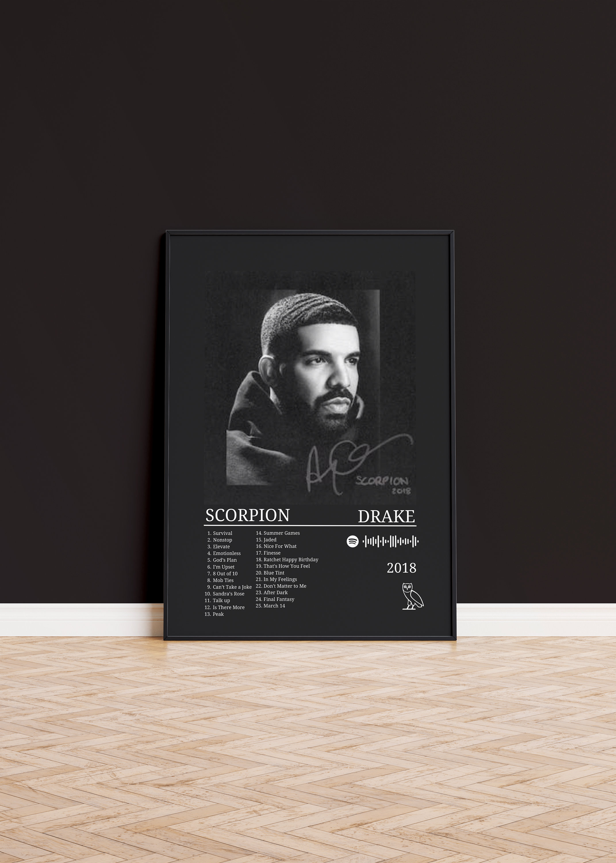Scorpion Album Poster, Album Poster, Drake Poster, Album Print, Music ...