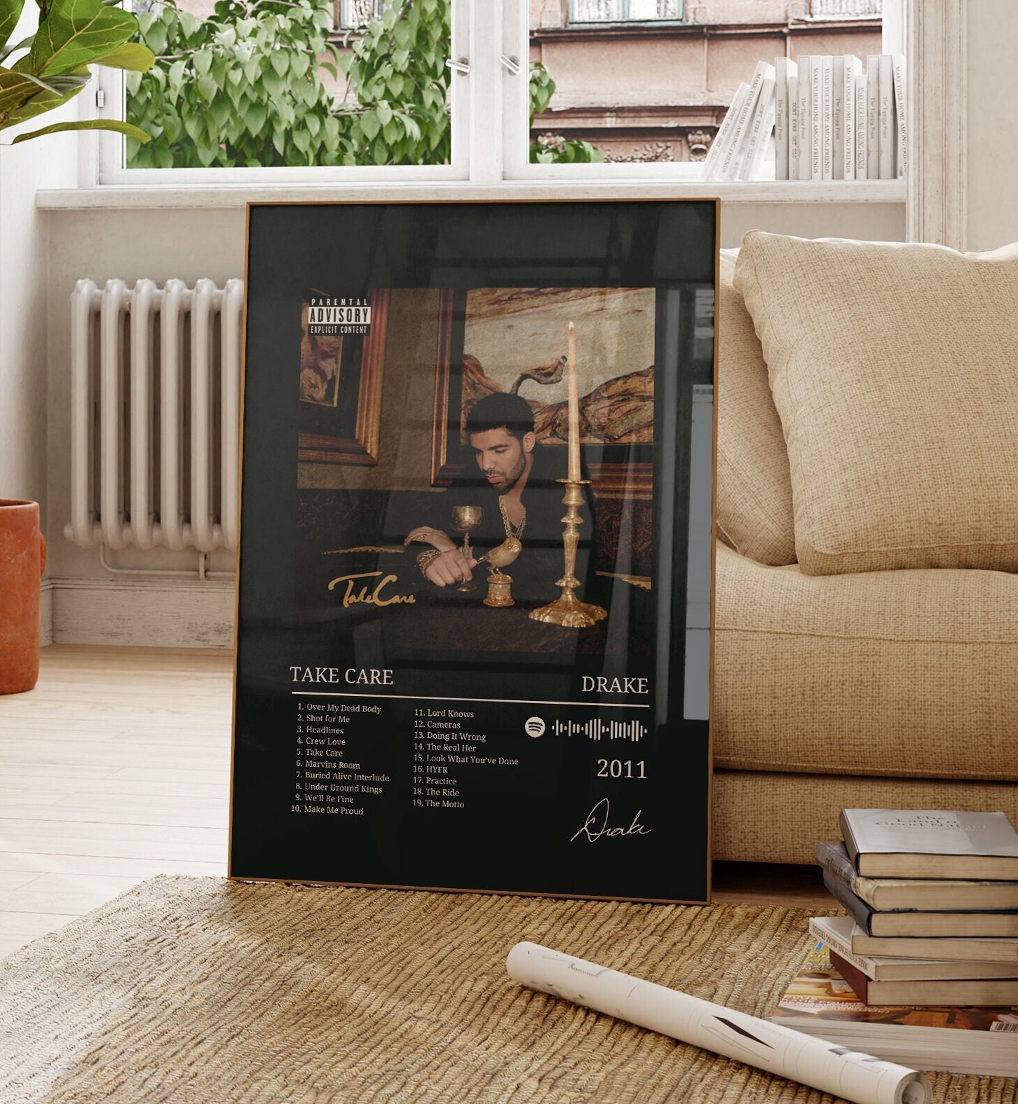 Take Care Album Poster, Album Poster, Drake Poster, Album Print, Music ...