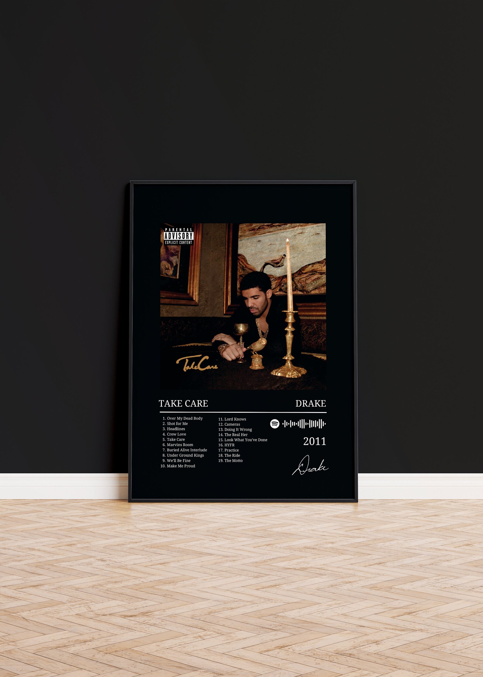 Take Care Album Poster, Album Poster, Drake Poster, Album Print, Music ...