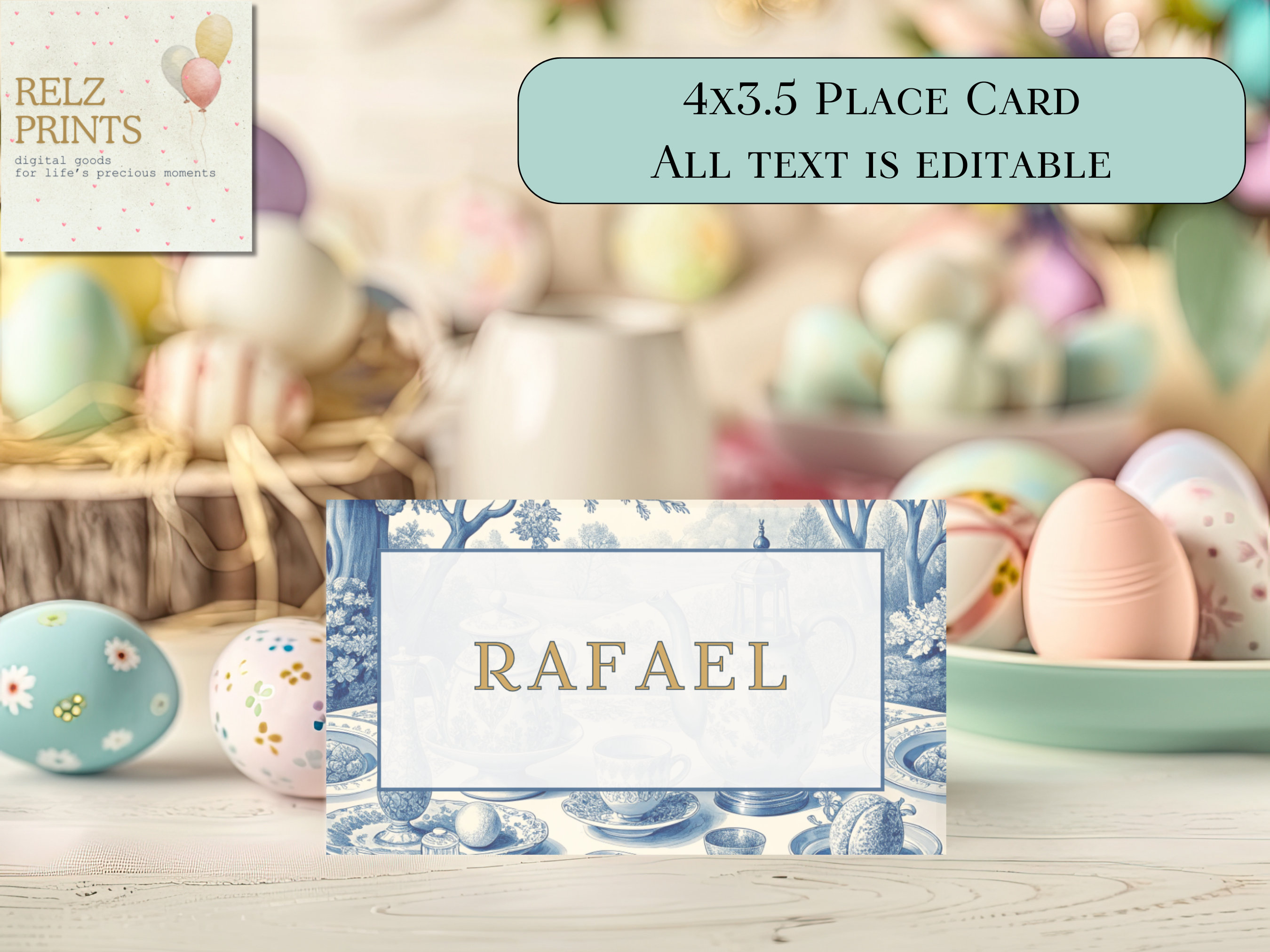 Editable Easter Bunny Themed Menu Cards, Easter Food Menu Template ...