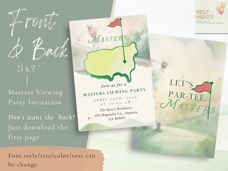 Lets Partee! Digital Animated Video or 5x7 Printed Masters Viewing ...