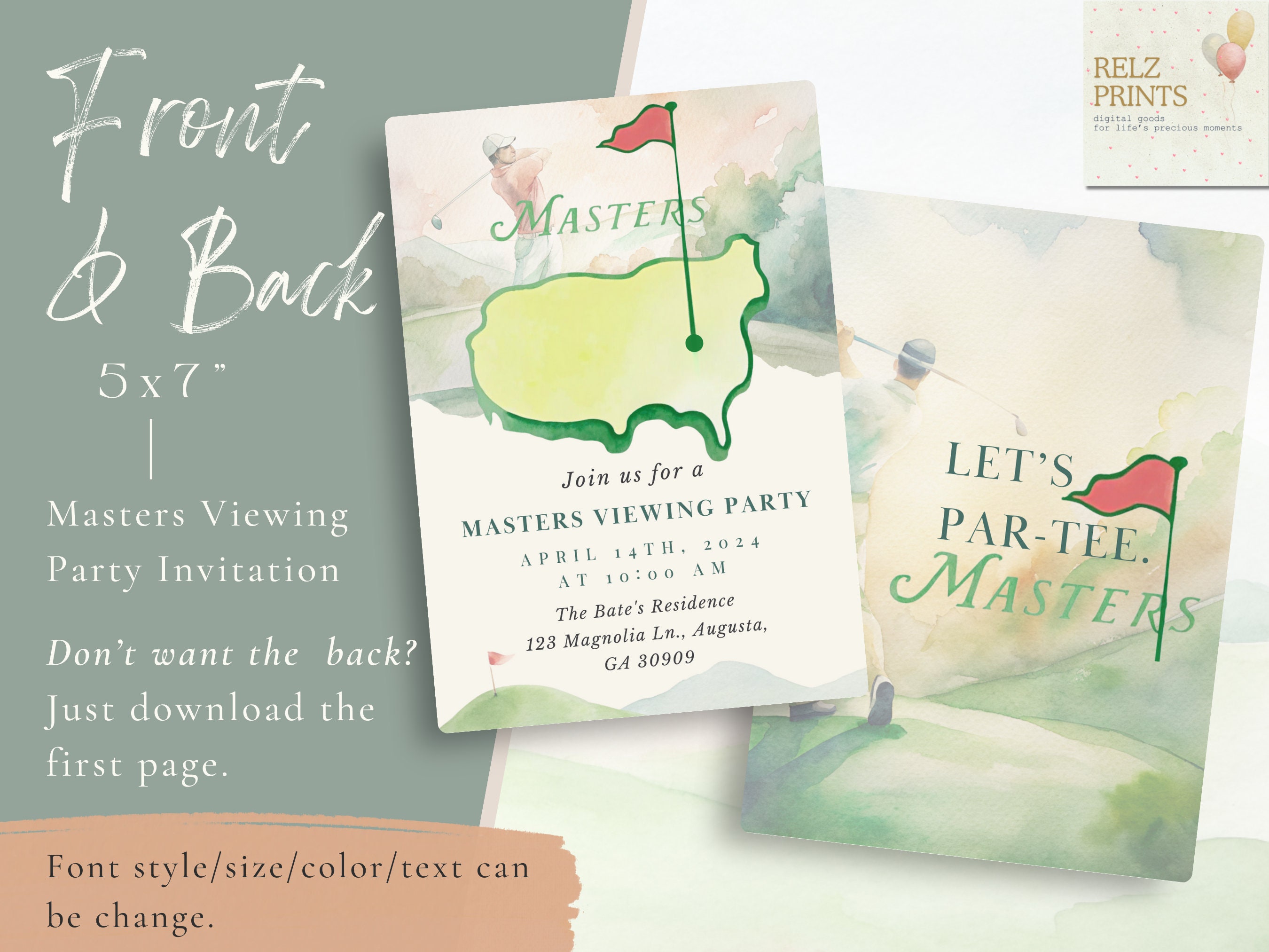 Lets Partee! Digital Animated Video or 5x7 Printed Masters Viewing ...