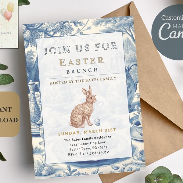Easter Brunch Invite - Etsy