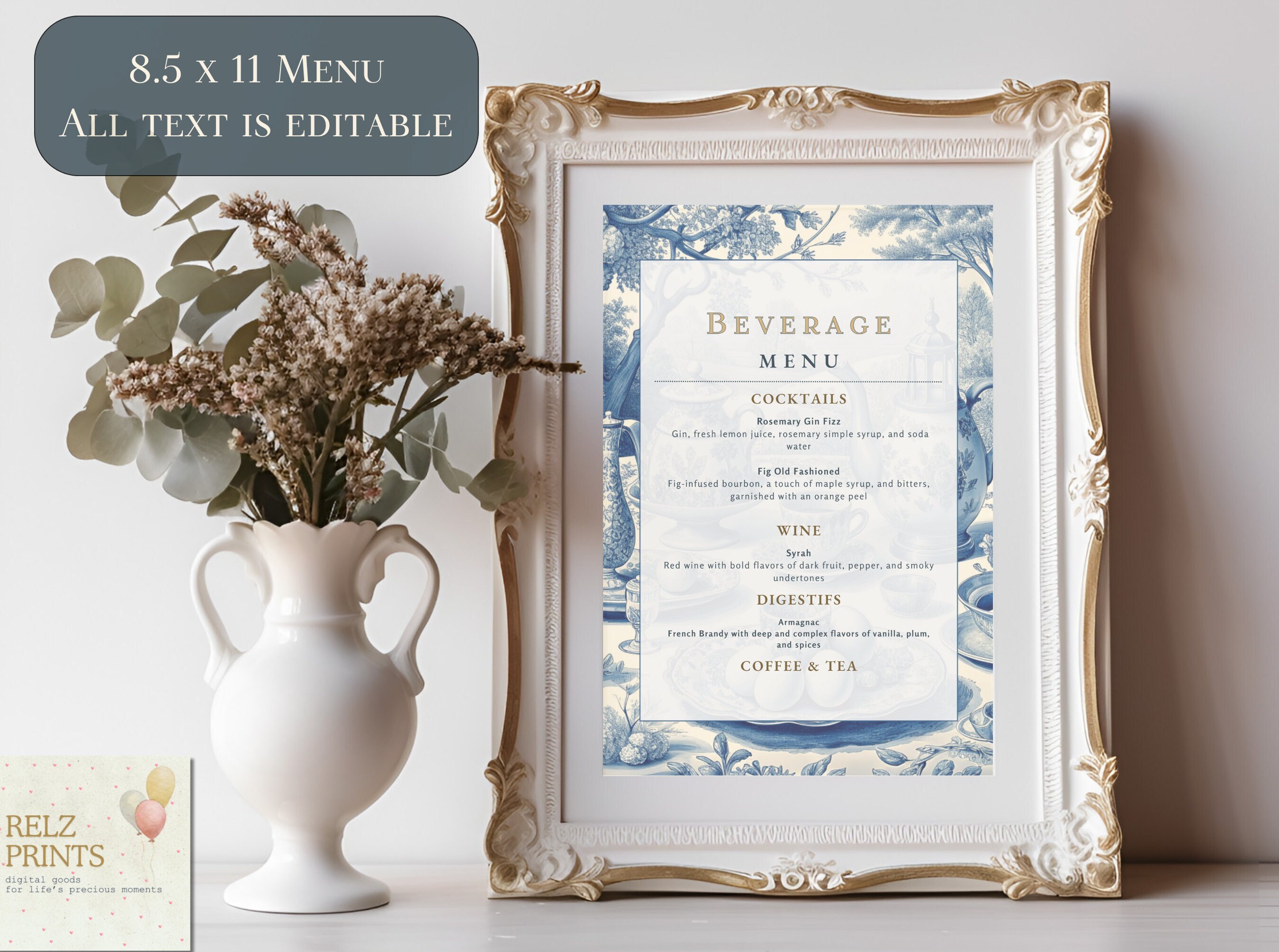 Editable Easter Bunny Themed Menu Cards, Easter Food Menu Template ...