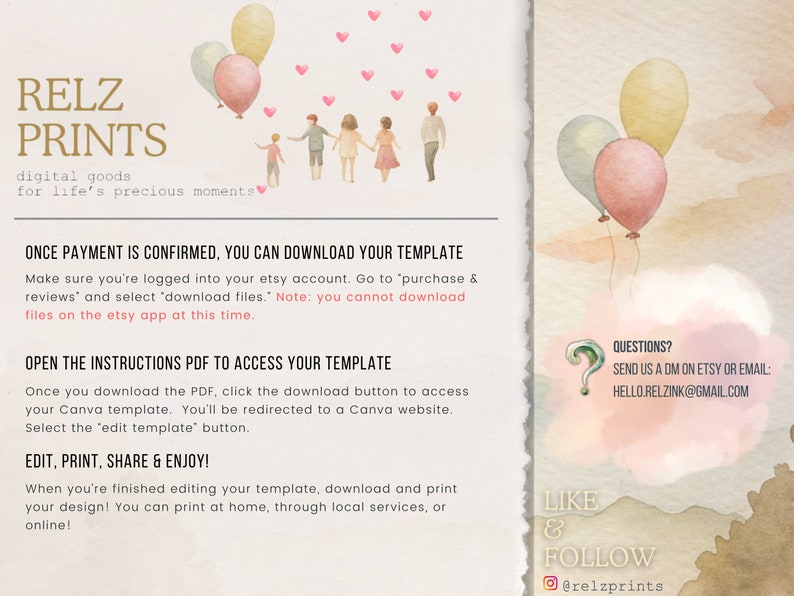 Super Mario Watercolor Digital Birthday Invitation Template Editable ...