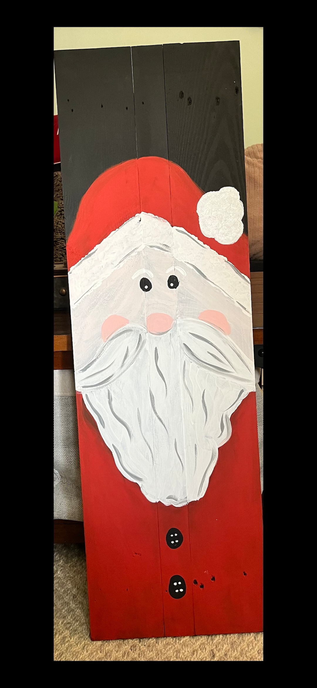 Santa Porch Leaner - Etsy