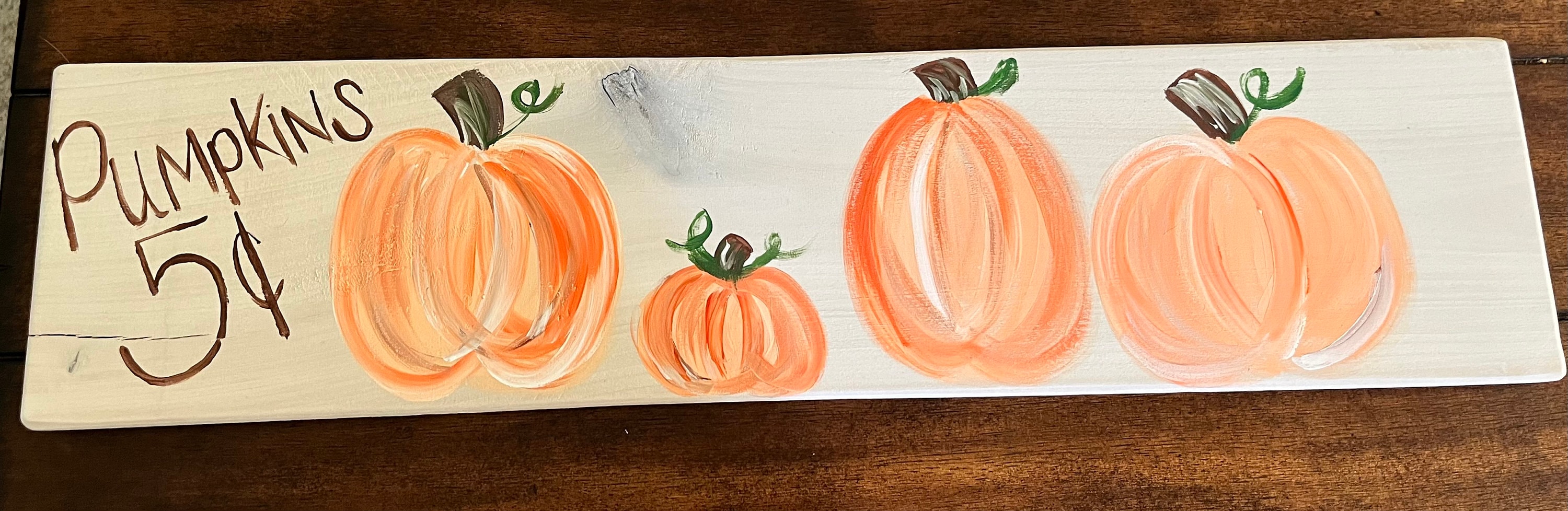 Hand Painted Fall Pumpkin Sign - Etsy