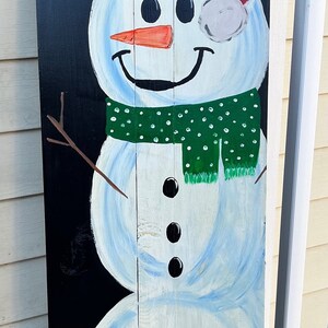 Snowman Porch Leaner - Etsy
