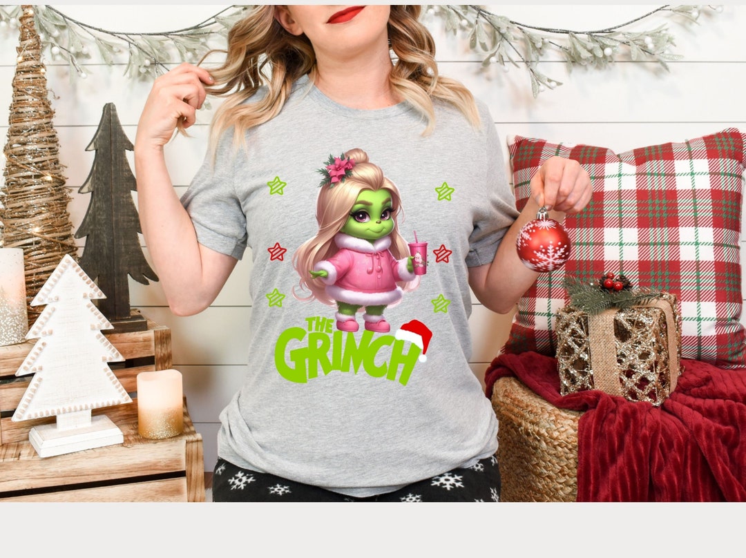 Baby Grinch Girl Tee, Toddler Christmas Shirt, Dr. Seuss Inspired, Cute ...