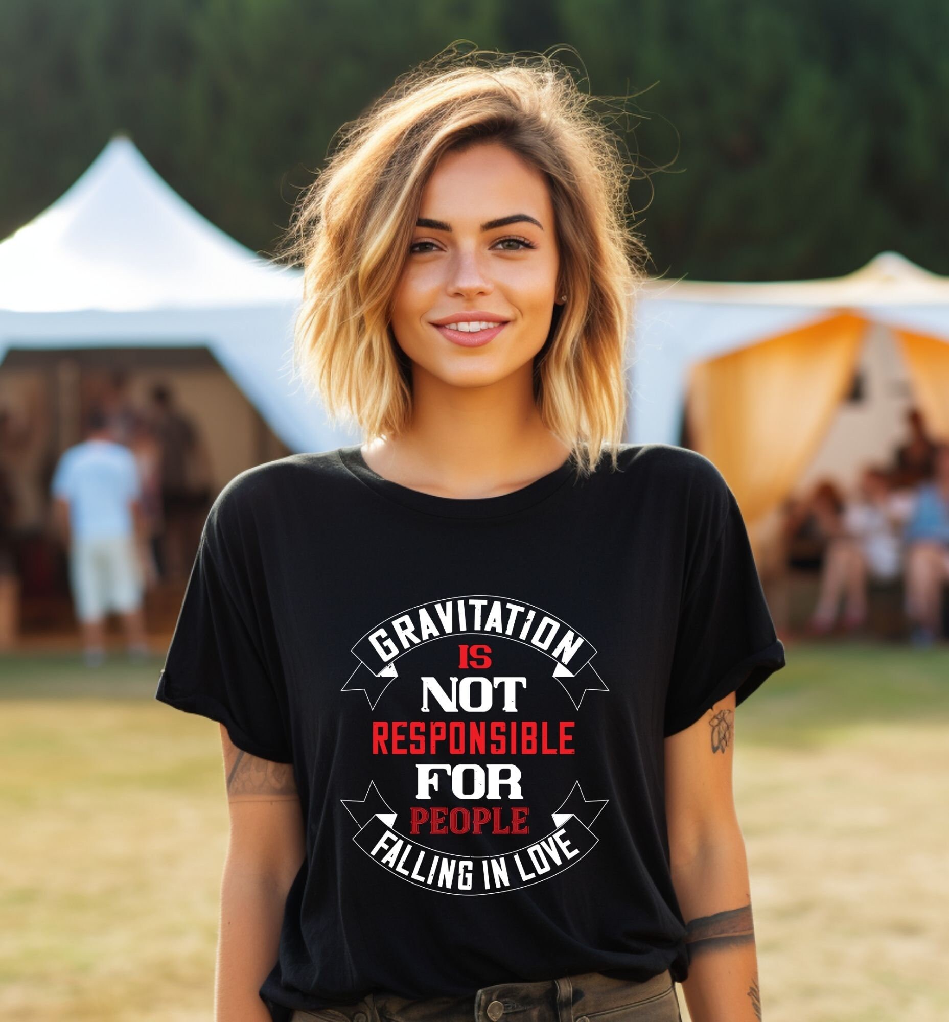 Valentines Day Sweater Gravitation Is Not Responsible For People Falling In Love Shirt T
