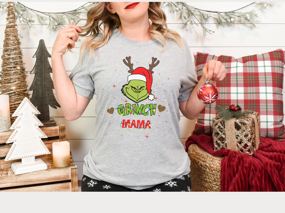 Grinch Christmas Family Shirt, Grinch Unisex Tee, Mom, Dad, Granpa ...