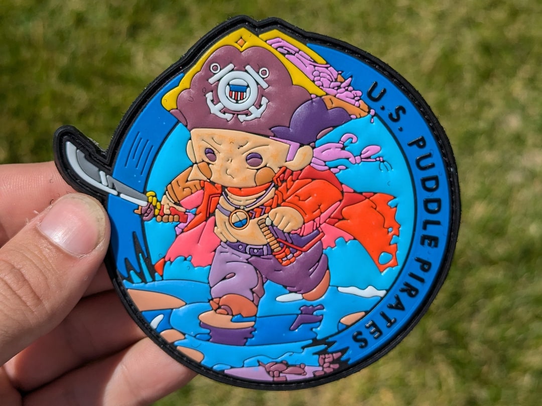 Puddle Pirate Morale PVC Patch 4" - Etsy