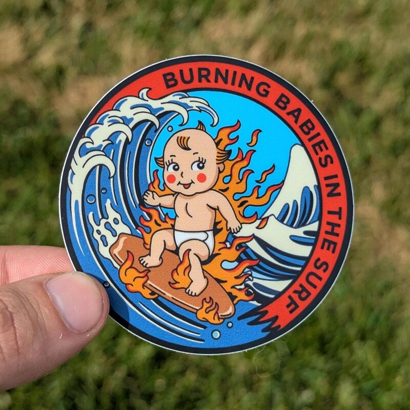 Surf Sticker - Etsy