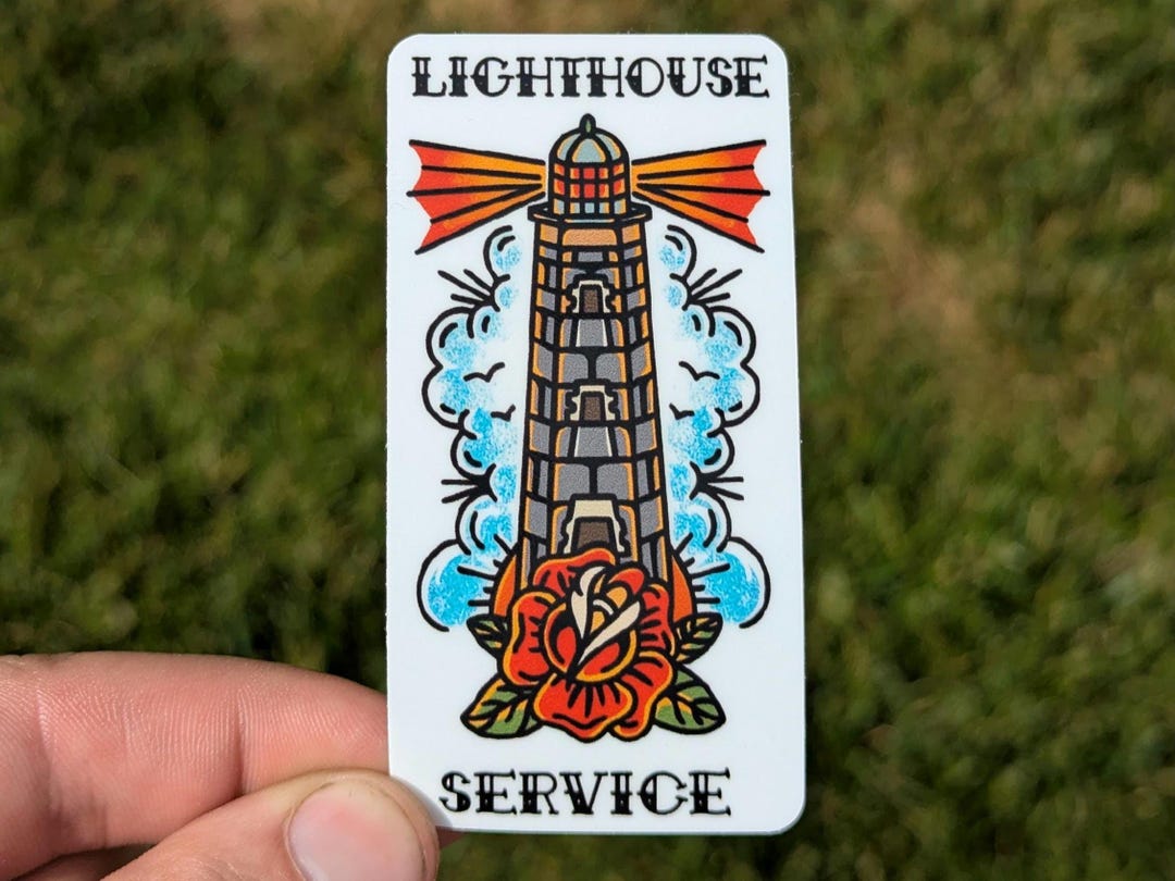 Lighthouse Service Insignia Sticker 3" - Etsy