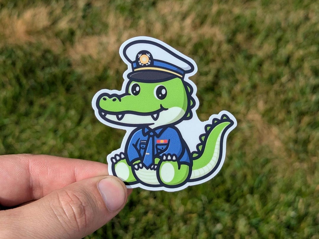 Petty Officer Chomp USCG Officer Morale Sticker 3" - Etsy
