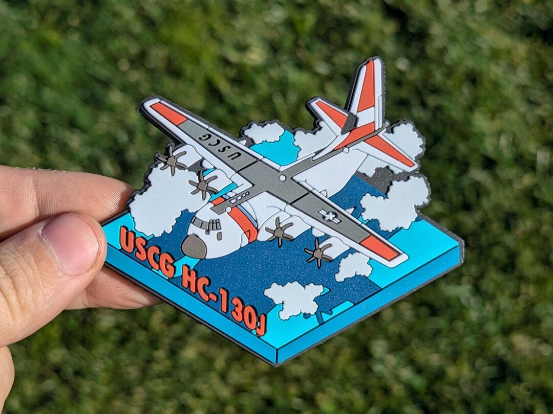 USCG HC-130J Isometric Flight Morale Patch 4" Wide - Etsy