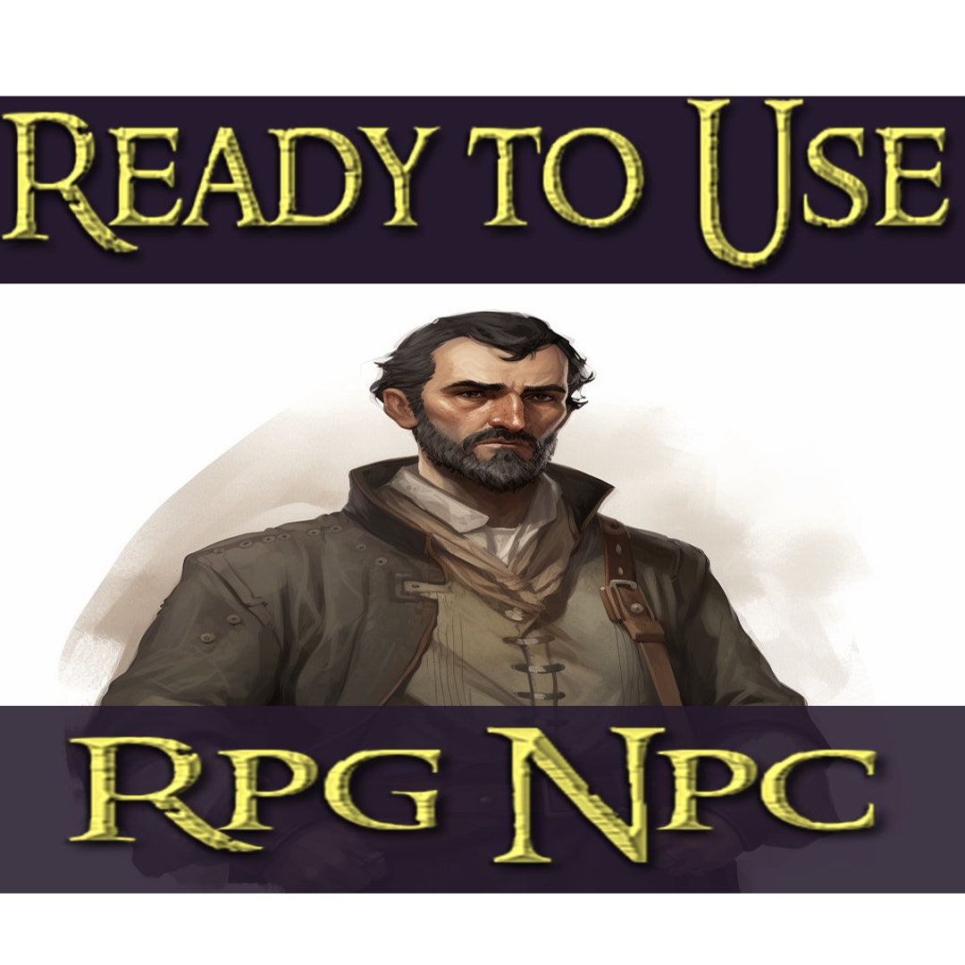 Gideon Blackwood | DND Pre-written NPC | Villager | Instant Download ...