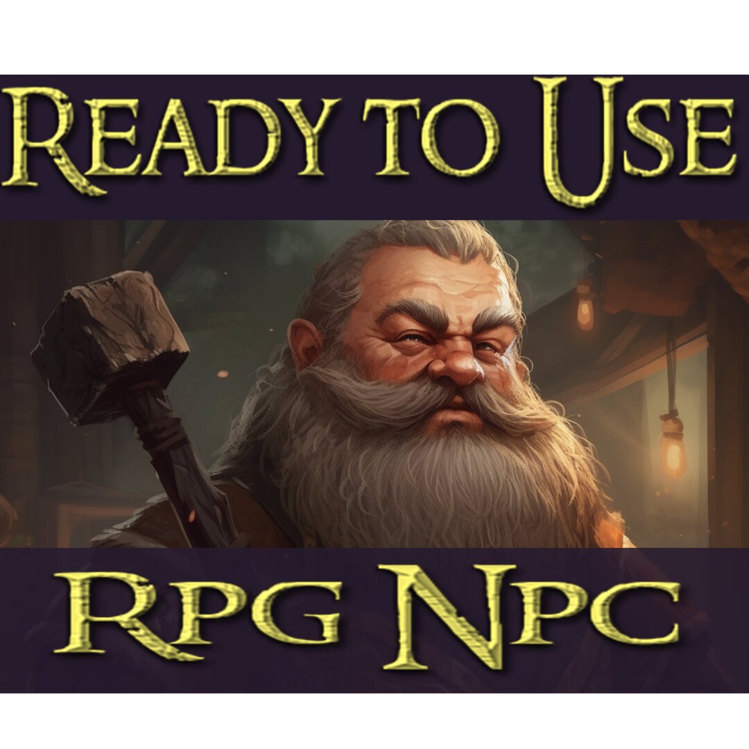 Throgar Forgehand DND Pre-written NPC Innkeeper Instant Download PDF - Etsy