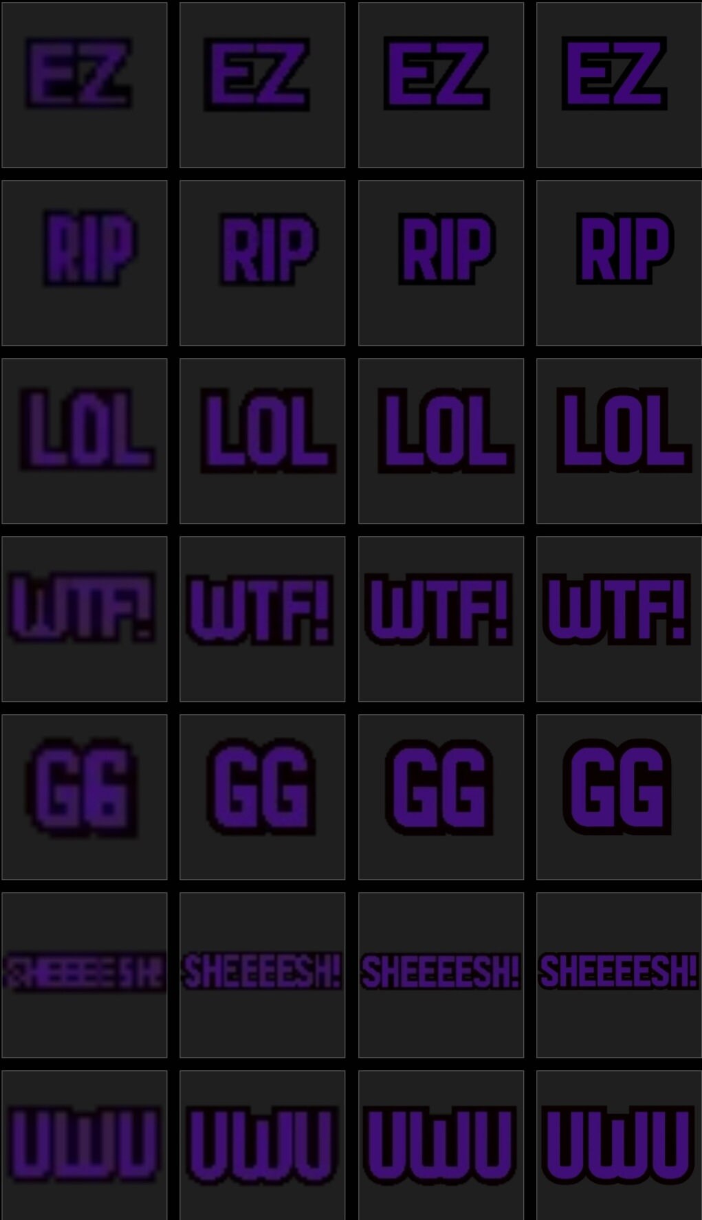 Purple/gold Word Emotes for Twitch - Etsy