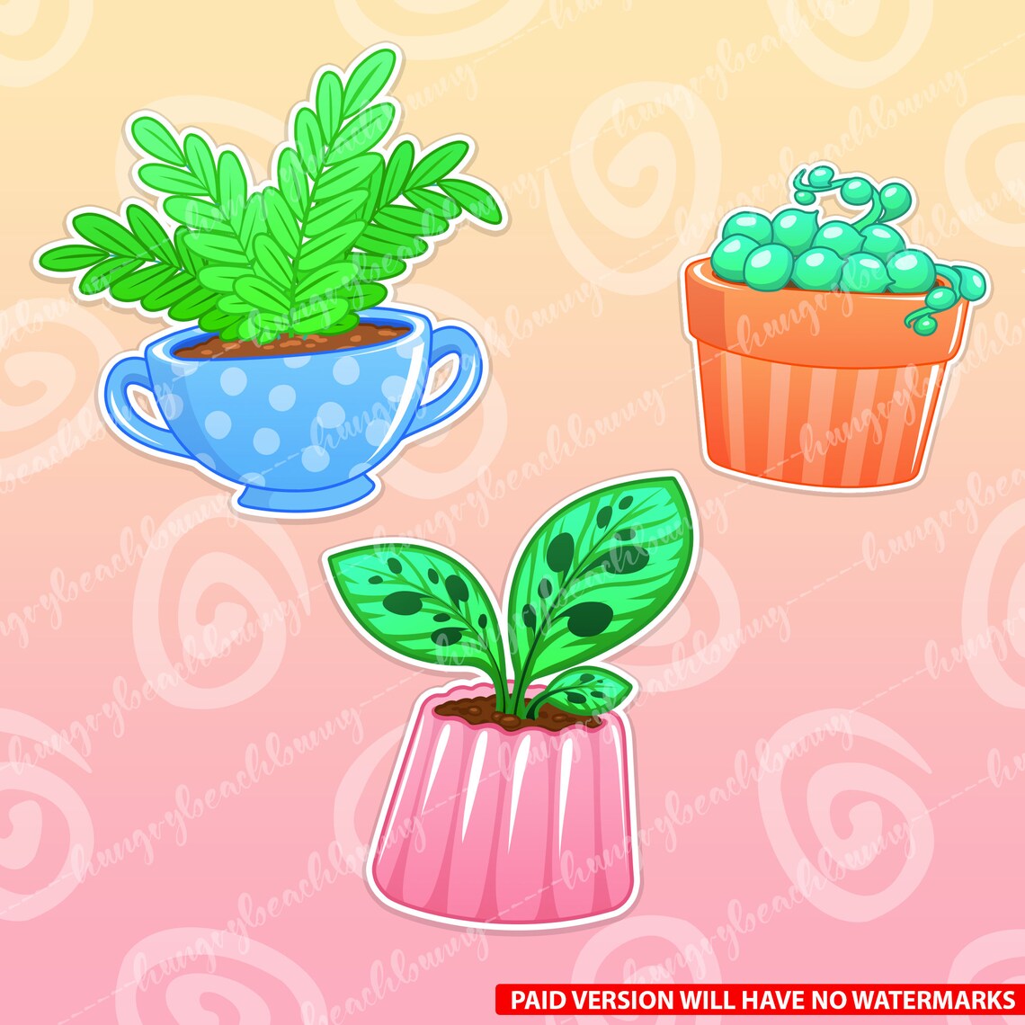 House Plants Clipart: Cute Art, Plants PNG, Potted Plants [6 High ...
