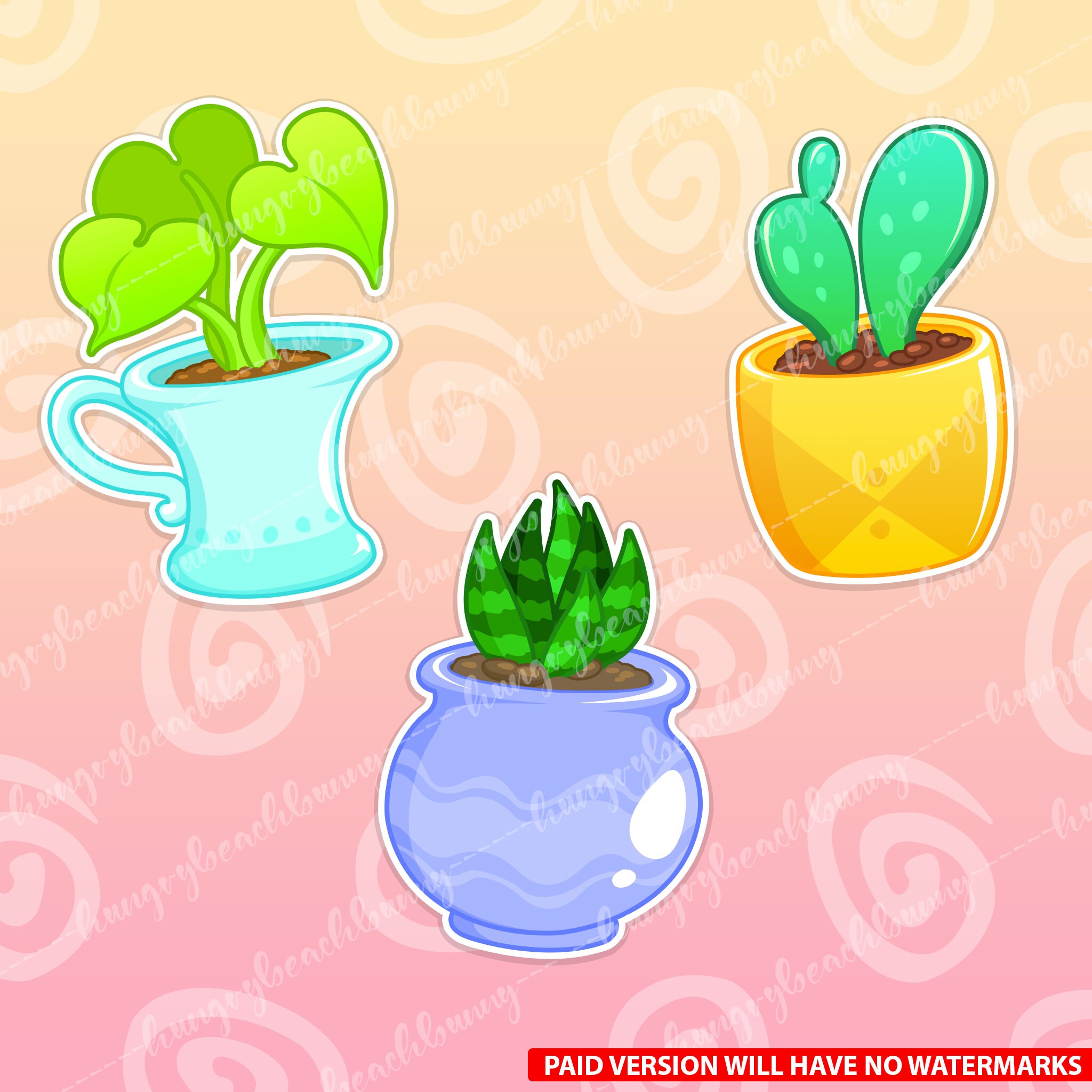 House Plants Clipart: Cute Art, Plants PNG, Potted Plants [6 High ...