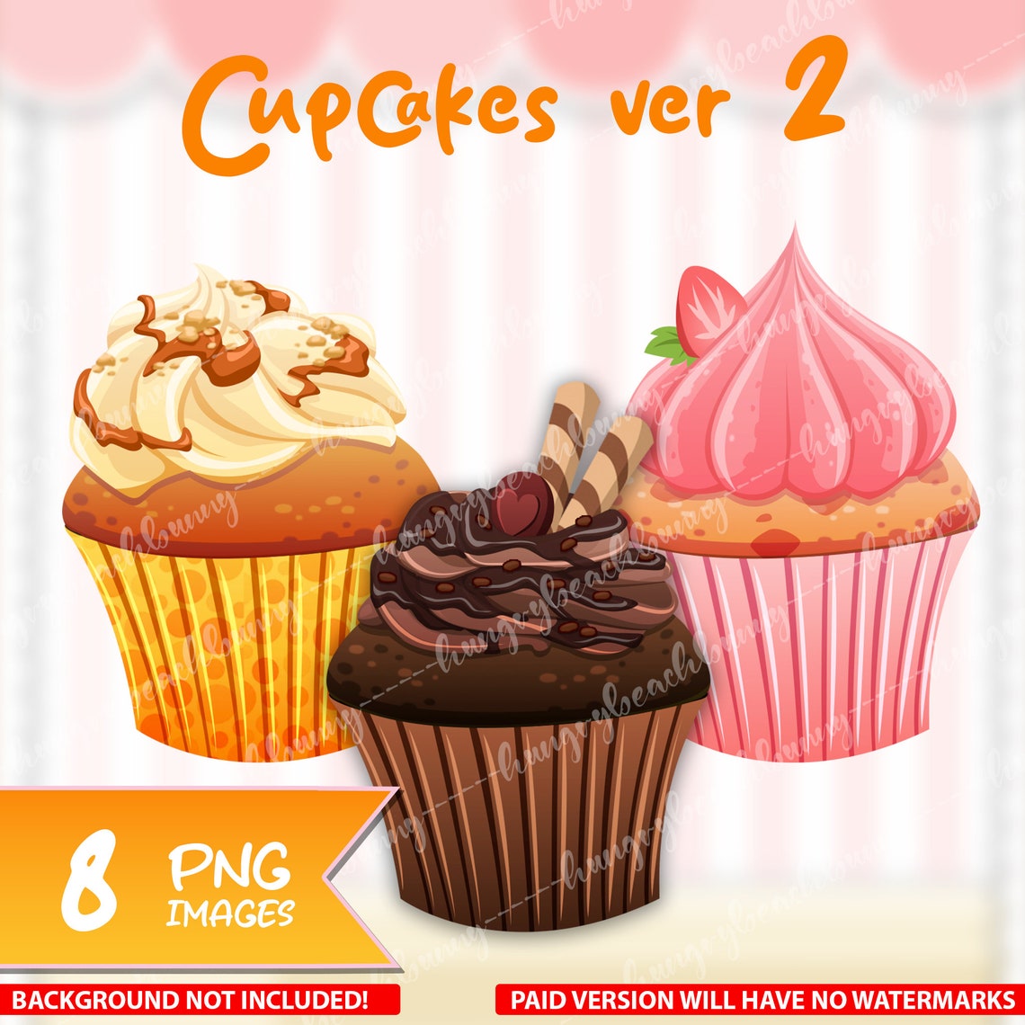 Cupcakes2: Cute Food Clipart, Cakes, Desserts PNG, Sweets Clipart ...