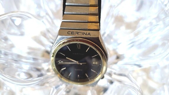 Rare Vintage CERTINA DS swiss 7 jewel Quartz Sapphir… - Gem