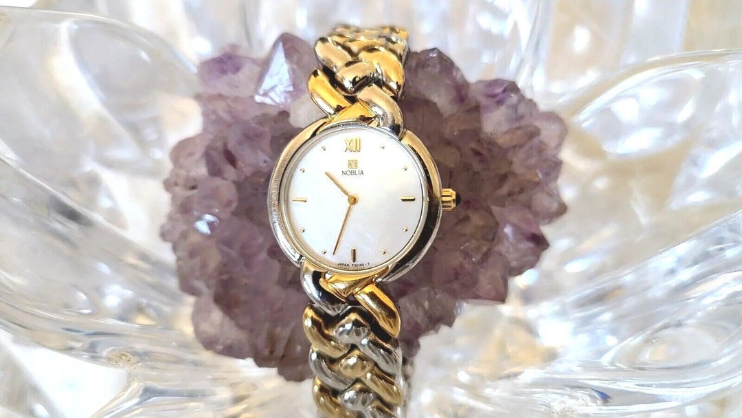 Citizen Noblia Swiss 7 Jewel Quartz Sappire Crystal Two-tone SS Women's ...