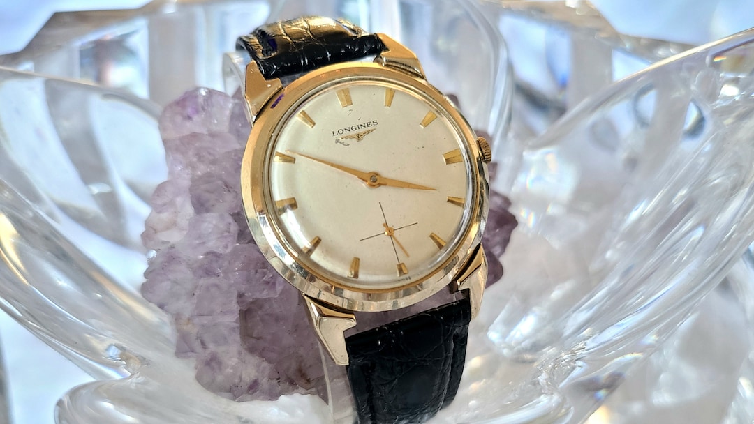 1955 LONGINES Cal. 23Z Hand Wind 10K Gold Filled Fancy Lugs Dress Watch ...
