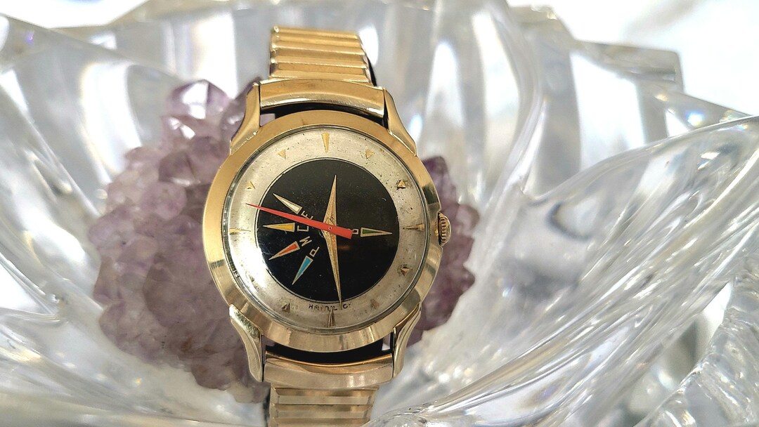 Very Rare 50s HAMILTON Cross Country II Multi Time Zone 10K GF 18 ...