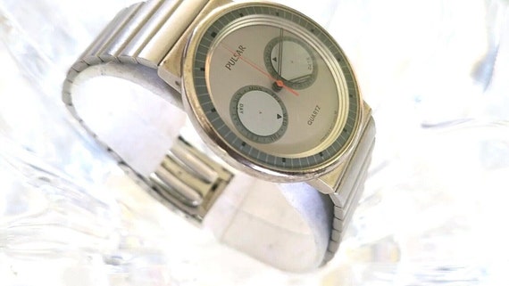 RARE Vintage Pulsar V336-6030 Day Date Sub dials Men'… - Gem