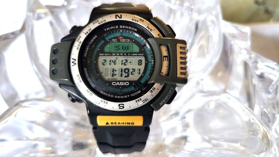 Rare 80s Vintage Casio Pathfinder 1170 ATC-1200 Watch - Gem