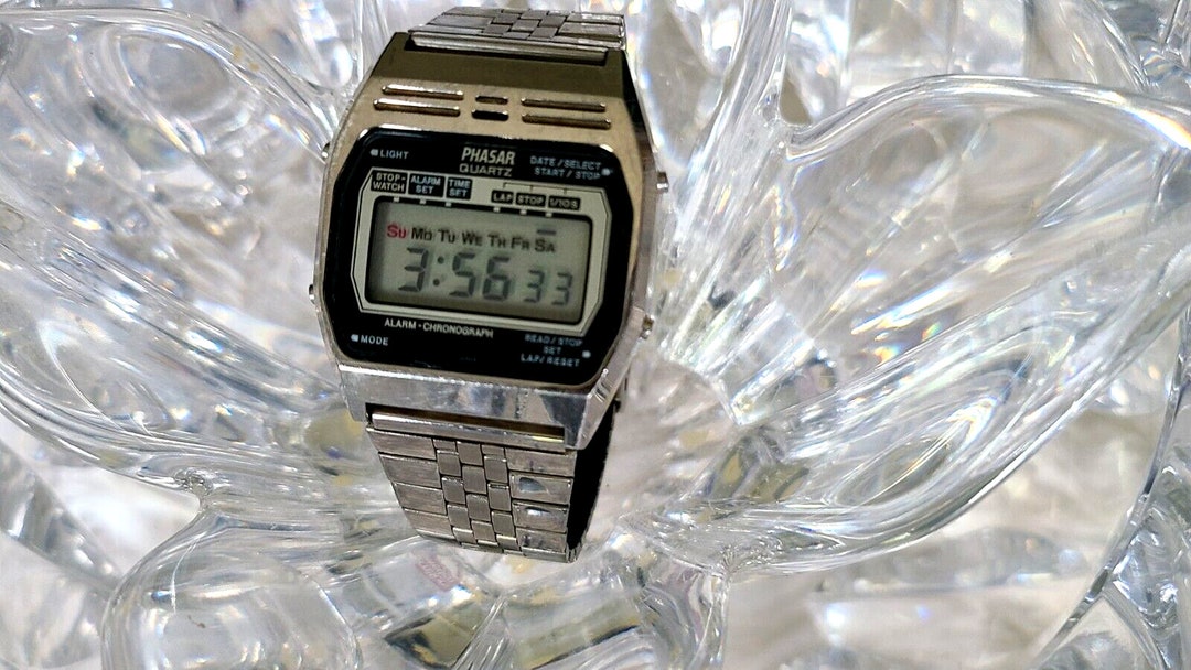 Vintage Phasar Y709-4089 Digital Quartz Men's Watch - Etsy