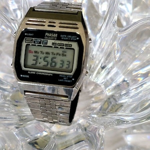 Vintage Phasar Y709-4089 Digital Quartz Men's Watch - Etsy