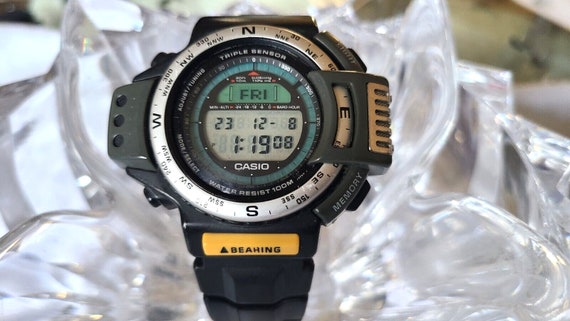 Rare 80s Vintage Casio Pathfinder 1170 ATC-1200 Watch - Gem